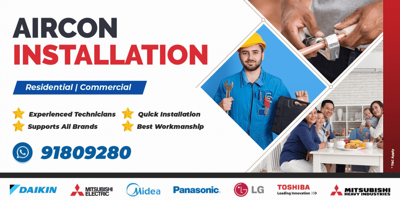 #1 Best Aircon Installation Company ,Singapore | Affordable price